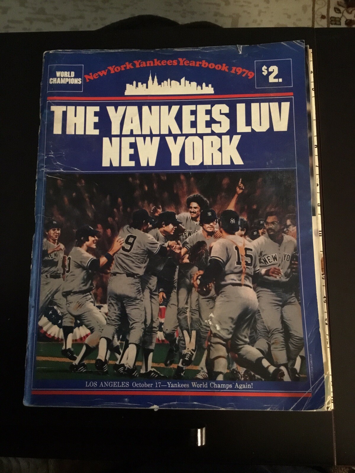New York Yankees Yearbook 1979. The Yankees Luv New York, Win Los ...