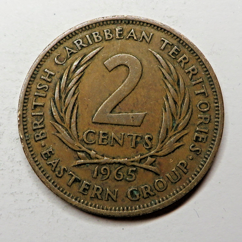 East Caribbean States 2 Cents 1965 Bronze KM#3 | eBay