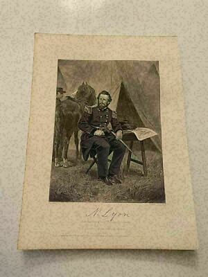 KP149) Union Army General Nathaniel Lyon Portrait Chappel 1866 ...