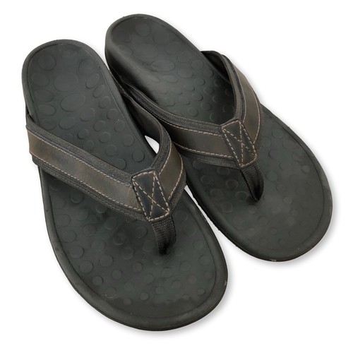 Vionic Brown Tide Toe Post Sandal Thong Flip Flops Mens Size 12 Casual ...
