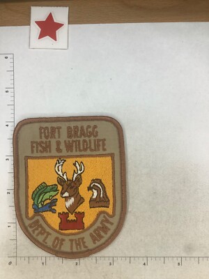 DEPT OF THE ARMY FORT BRAGG FISH & WILDLIFE PATCH | eBay