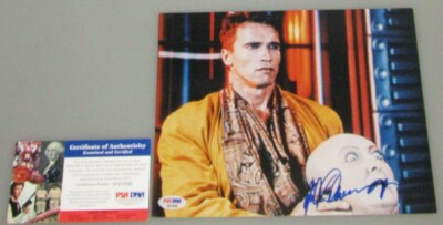 ARNOLD SCHWARZENEGGER Total Recall Hand Signed 8'x10' Photo + PSA DNA ...