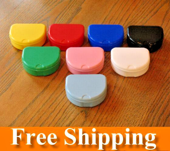 104 Mixed Colors Denture Retainer Box Orthodontic Dental Case Mouth ...