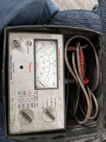 simpson insulation tester model 405 | eBay