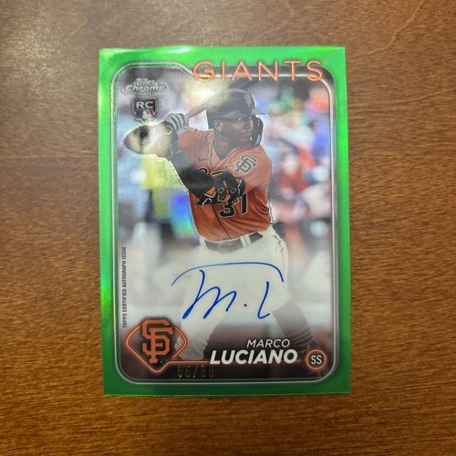 2024 Topps Chrome - Green Wave Refractor #210 Marco Luciano /99 (RC) | eBay