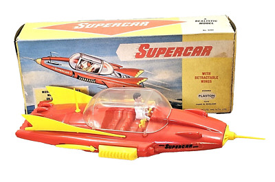 SUPERCAR PLASTON TOYS 1961 Anderson Vintage Plastic Model Boxed Sci-Fi ...