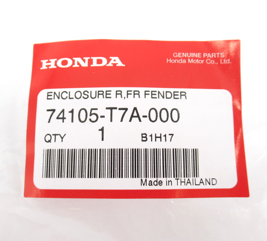 Genuine OEM Honda 74105-T7A-000 Passenger RH Front Fender Enclosure ...