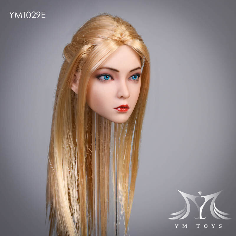 1/6 Female Head Sculpt for 12" Female Figure PHICEN HOT TOYS YMT029 E ...