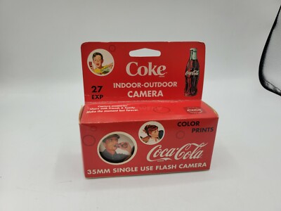 Coca Cola 35mm Single Use Flash Camera 27 Exposure EXP 2006 Collectible ...