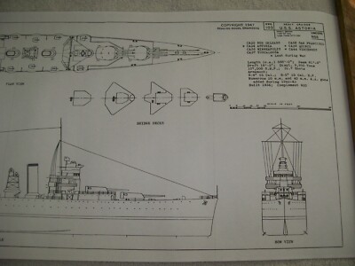 USS ASTORIA boat model boat plans | eBay