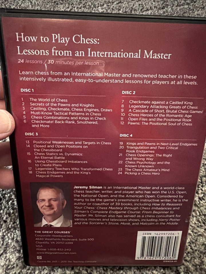The Great Courses: How to Play Chess: + Book “Chess 5334 Problems… “ (4 ...