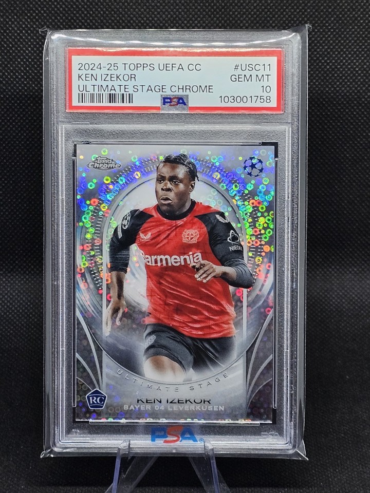 2024-25 topps uefa club competition Ken Izekor Ultimate Stage Rookie ...
