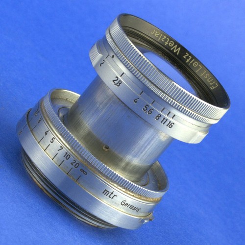 Leica Summitar 50mm F2 LTM Lens Blue Coated | eBay