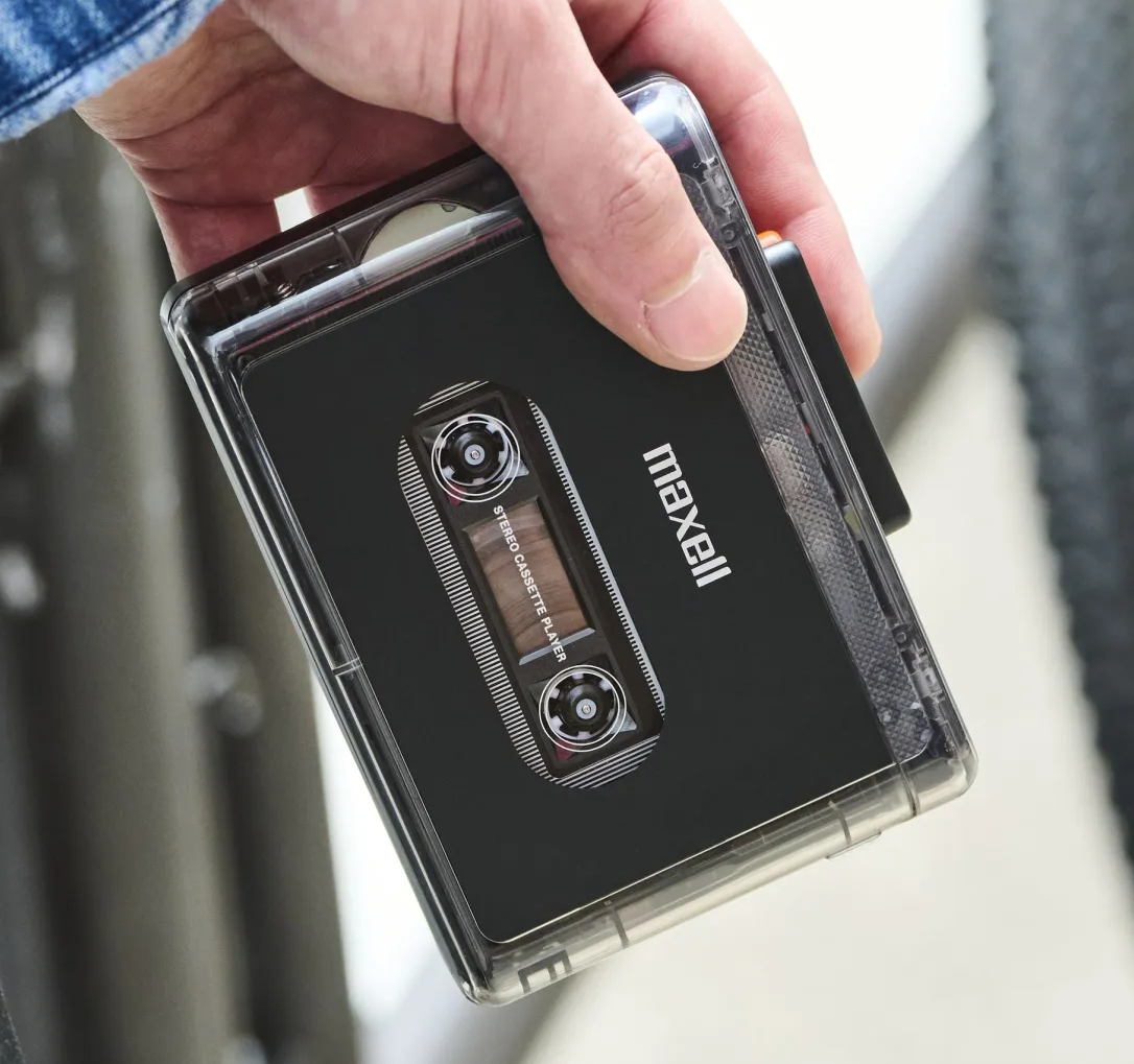 Maxell Portable Cassette Player Black Bluetooth MXCP-P100BK Cassette ...