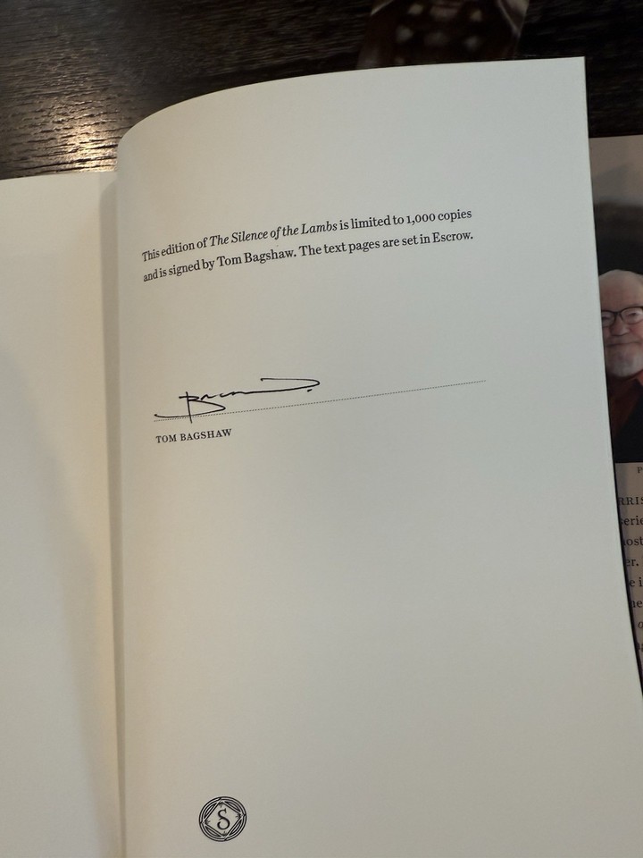 The Silence of the Lambs by Thomas Harris - Suntup AE - Signed with ...