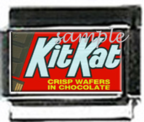 KIT KAT KITKAT chocolate candy 9mm ITALIAN photo CHARMS for modular ...