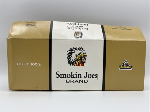Vintage Smokin Joes Brand Light 100's Cigarette Carton EMPTY Box ...