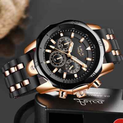 LIGE Men's Watch - Military Style Men's Divers Watch - Brand New ...