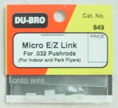 Du-Bro Micro E/Z Links for 0.032 Pushrods (Park/Indoor) | eBay