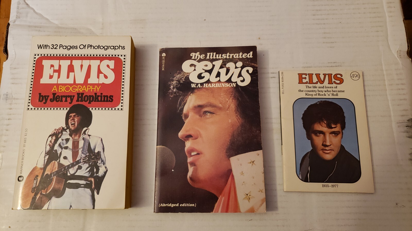 Elvis Presley 3 Book Lot - Biography, The Illustrated Elvis, and Dell ...
