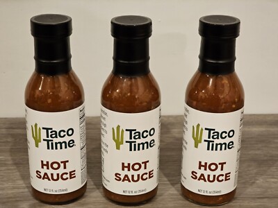 3 PACK - Taco Time Hot Sauce 12oz - Seattle's Legendary Original Taco ...
