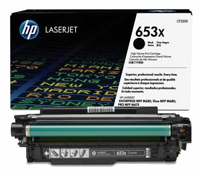 🔥 Genuine HP CF320X (653X) Black High Cap Toner Cartridge - No Box (VAT ...