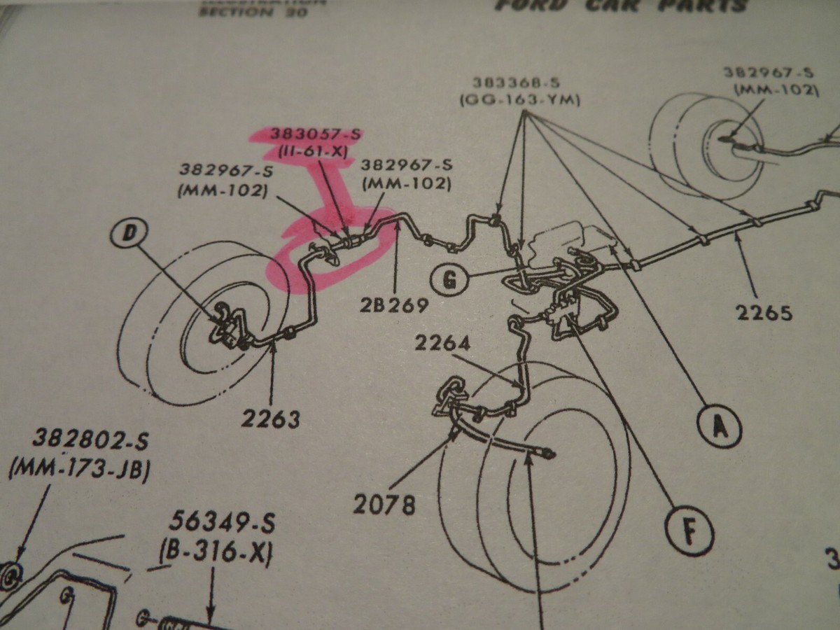 1998 Mustang Brake Line Diagram