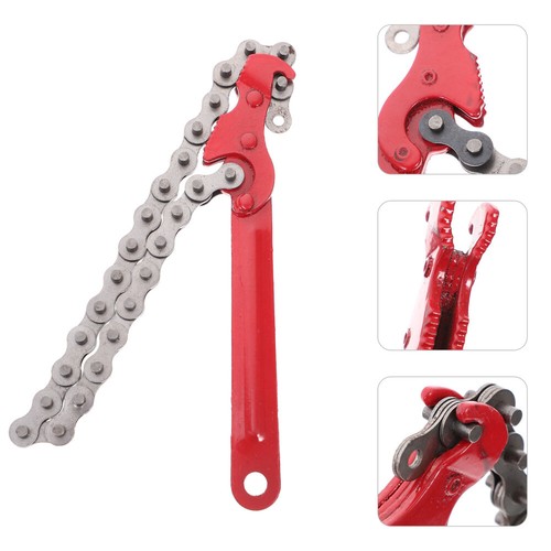 Oil Filter Wrench Motorcycle Tool Chain Spanner Strap Heavy Duty | eBay