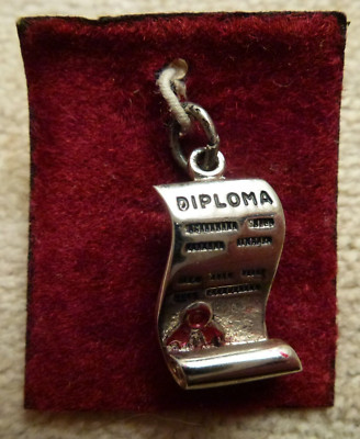 R.L. Griffith Sterling DIPLOMA CHARM, Pendant Old Stock | eBay
