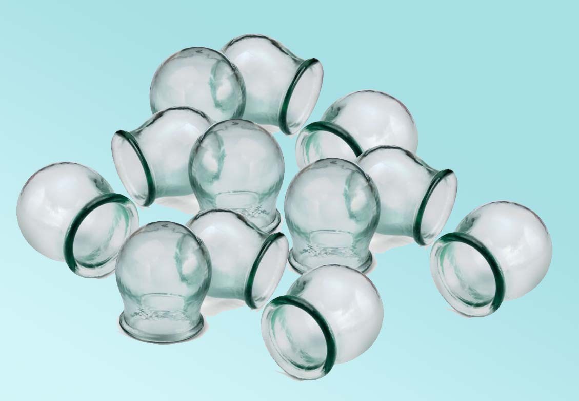 1-24 pcs USSR Glass Fire Cupping Cups Vintage Jars Health Medical ...