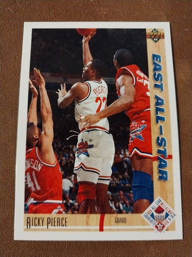1991 RICKY PIERCE UPPER DECK ALL STAR CARD #67 MILWAUKEE BUCKS SEATTLE ...