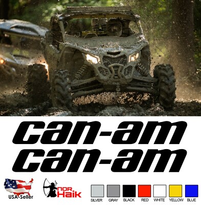 CAN AM 2pc. Vinyl Die Cut Decals | eBay