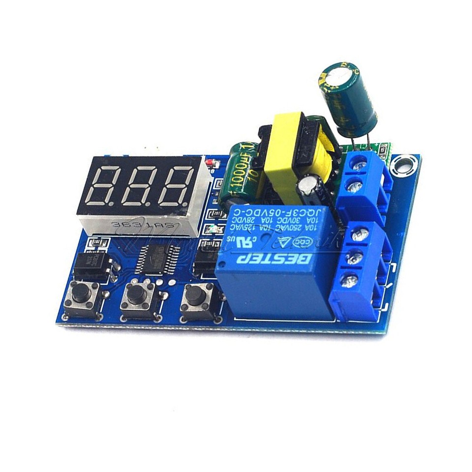 AC 220V 1 Channel Timer Module Trigger Delay Cycle Timing Relay Switch ...