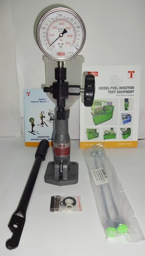 Diesel Injector Nozzle Pop Tester - Quality SS Body Dual Scale Gauge w ...