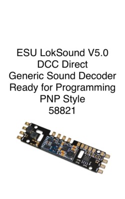 ESU LokSound V5.0 DCC Direct ~ Blank Sound Decoder ~ PNP Style 58821 | eBay