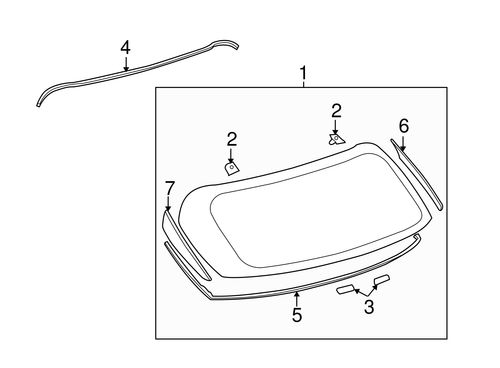 Genuine Lexus Upper Molding 75575-0E020 | eBay