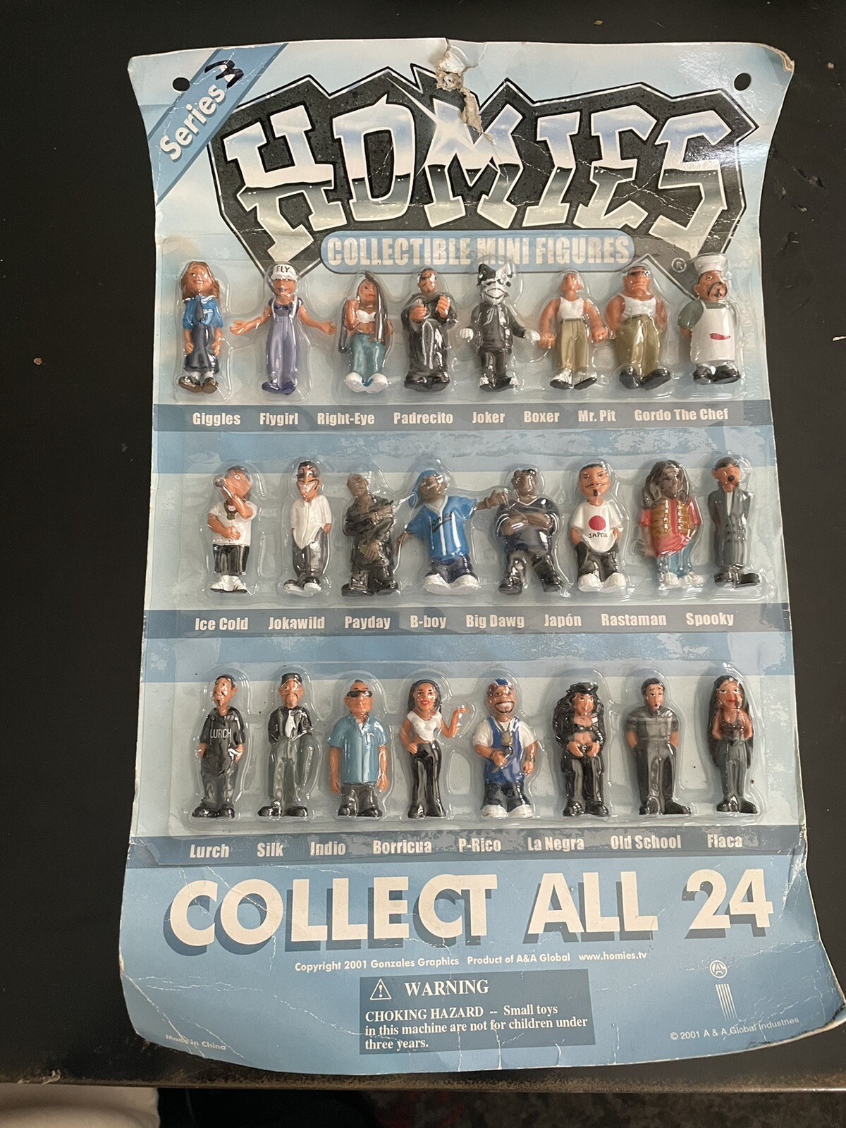 Homies Series 3 Complete NEW Figure Set Of 24 Factory Error Says Series ...
