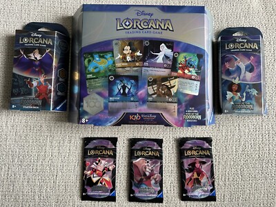 Lorcana Complete Set: 1 D100 Collection Box, 2 STARTER Packs,3 BOOSTER ...