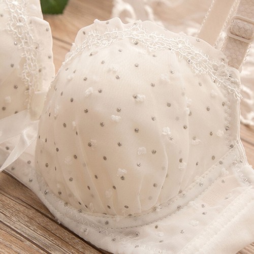 Teenage Girls Cotton Push Up Bra Underwear Casual Underwire Lace Bra ...