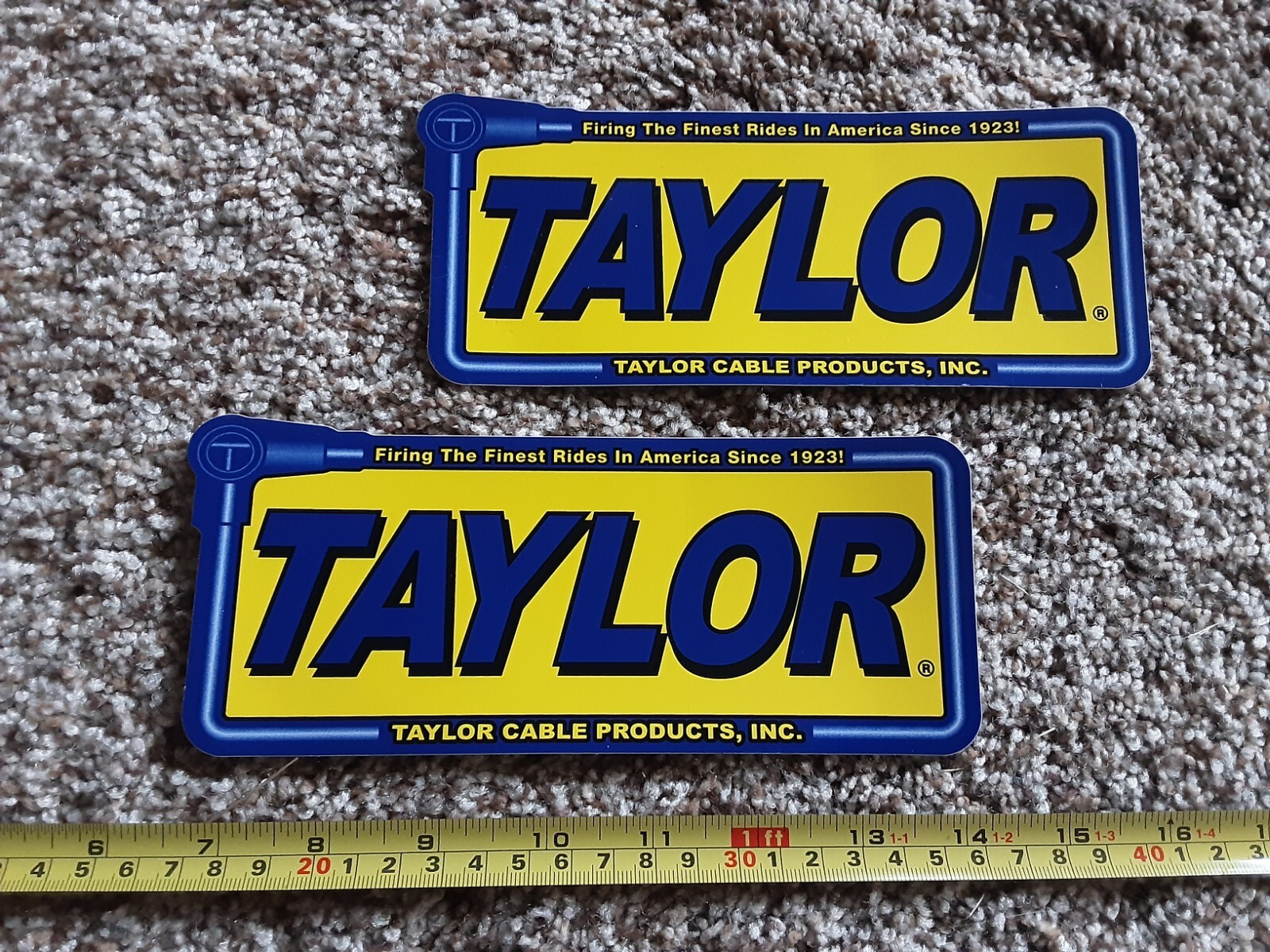 Lot of 2 TAYLOR Ignition Wires Racing Decals Stickers NHRA Hot Rod ...