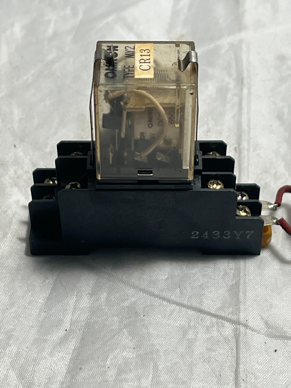 OMRON MY2 24VDC Relay With Din Rail Base 2433Y7 | eBay