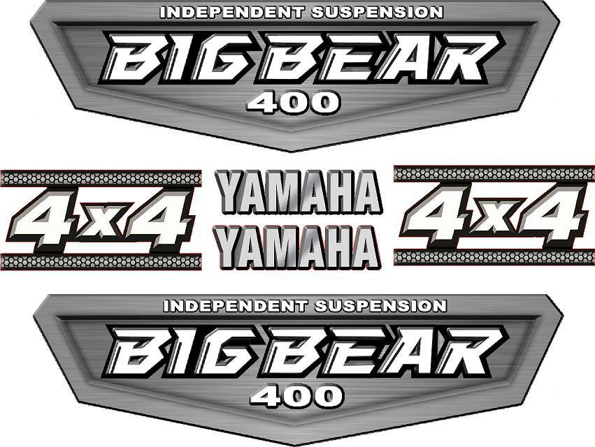Yamaha BIG BEAR 4x4 2x4 350 400 OEM TANK Side Decal Graphic Sticker ...