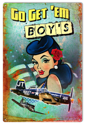 Go Get Em Boys Metal Sign By Artist Phil Hamilton | eBay