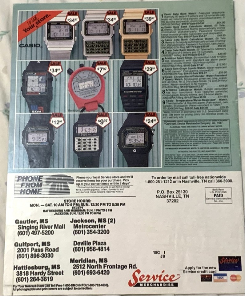 Service Merchandise 1990s Mail Order Mailer | eBay
