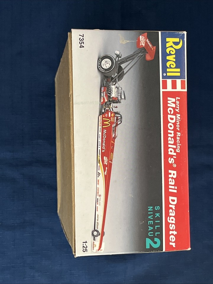 REVELL 1:25 LARRY MINOR RACING MCDONALDS RAIL DRAGSTER MODEL BOX | eBay