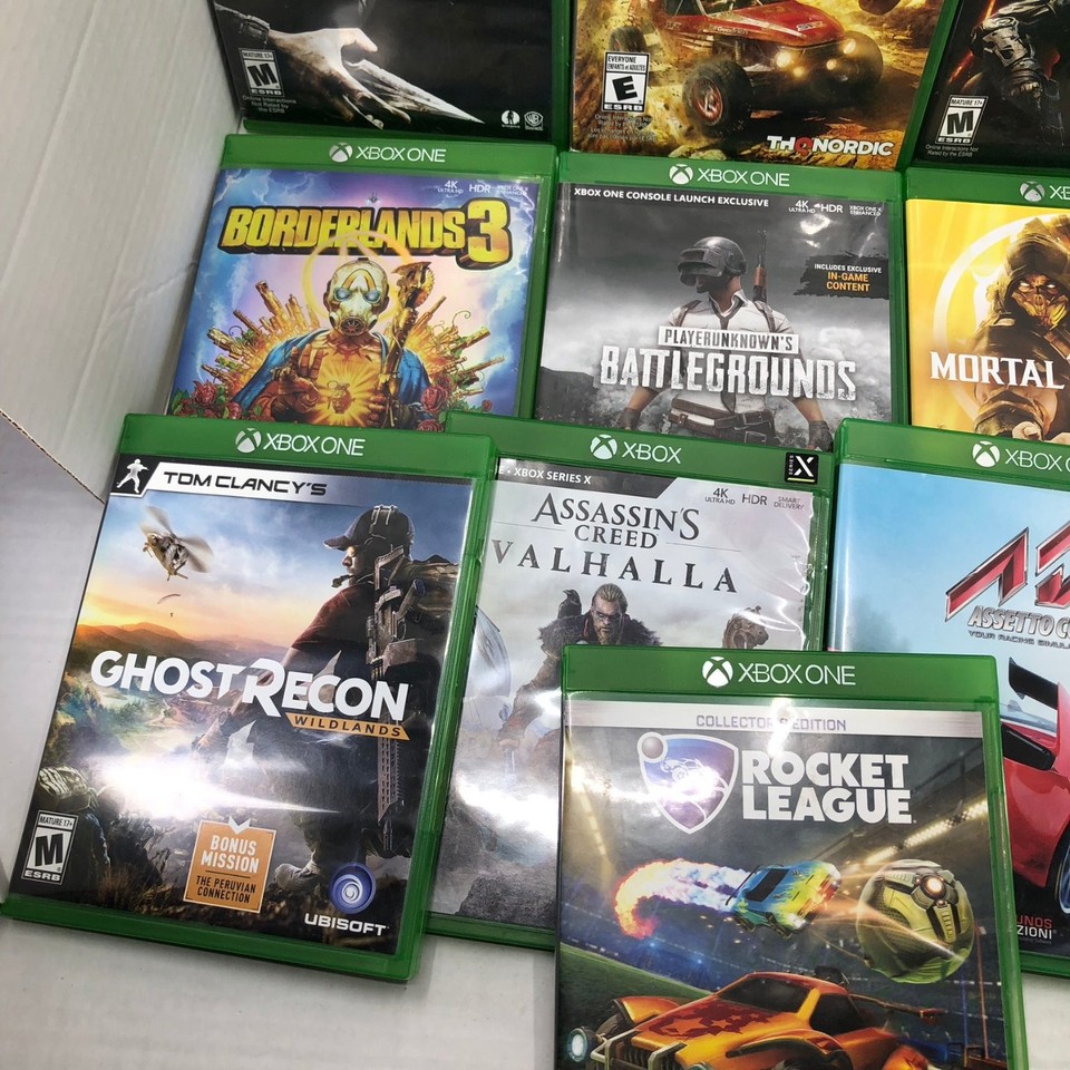 EMPTY - Xbox One Game Case Lot 13 Assassin's Creed Valhalla Overwatch ...