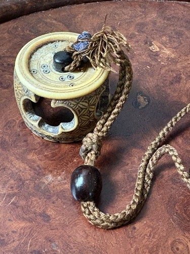 Antique Traditional Japanese Inro box with five compartments And Sighed ...