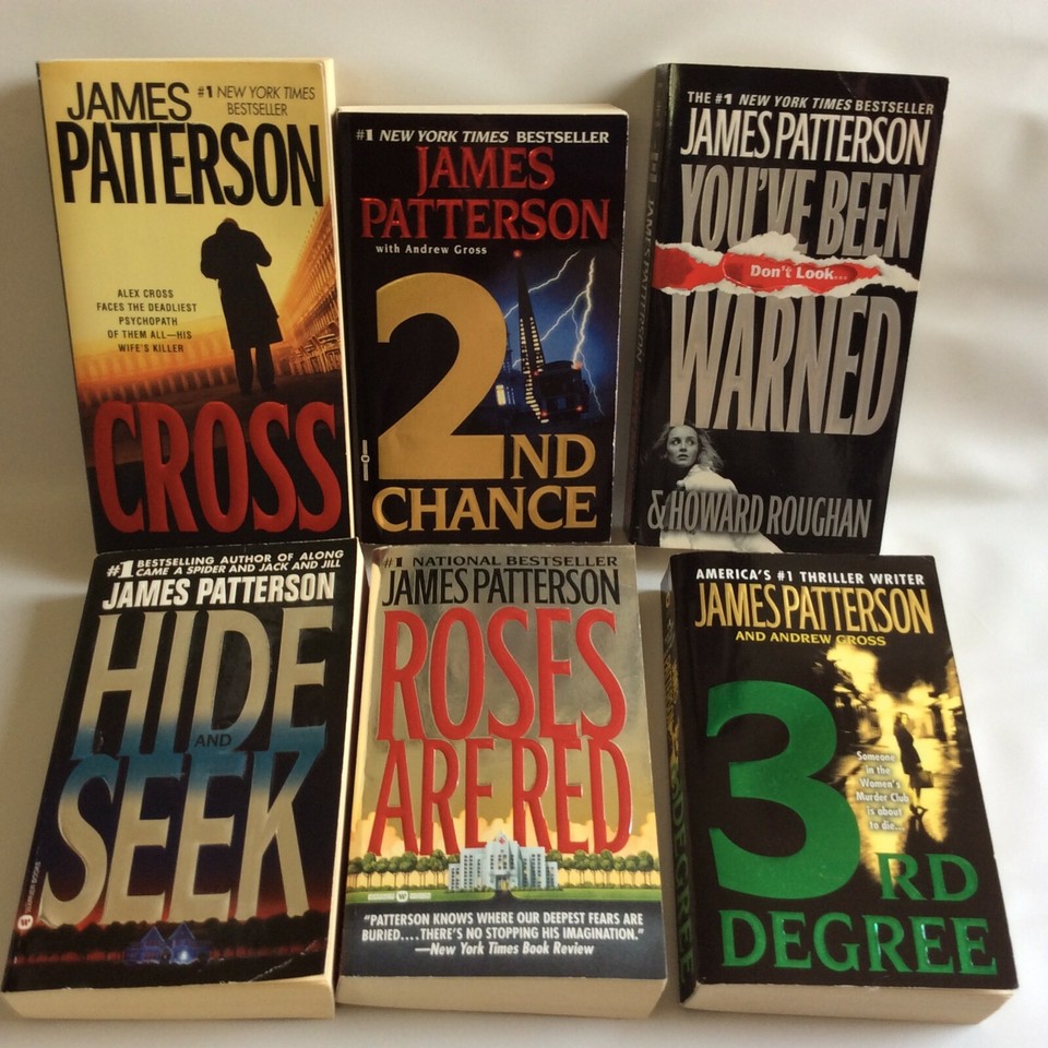 James Patterson Alex Cross Collection of Paperback Novels Set of 6 ...