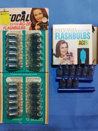 SYLVANIA Blue Dot and K-Mart Focal FLASHBULBS AG1B 33 Bulbs | eBay