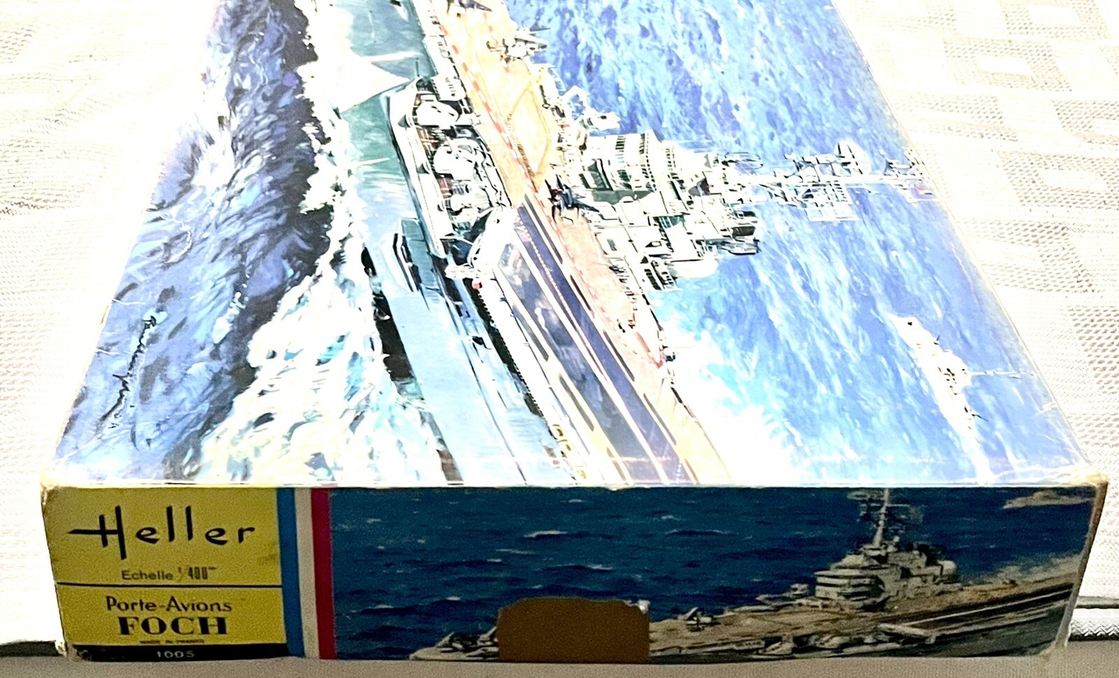 ️ HELLER Vintage 1961 Porte-Avions FOCH Aircraft Carrier (Open Box) Kit ...